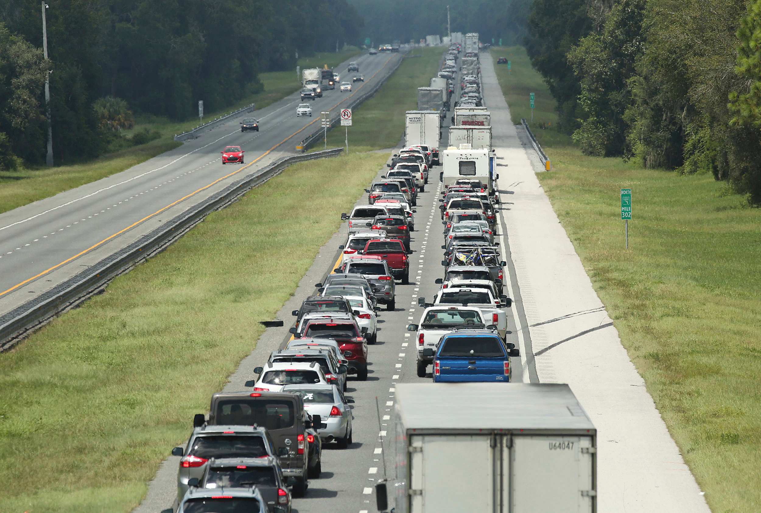 Huge traffic jams as Florida residents evacuate ahead of Hurricane Irma ...