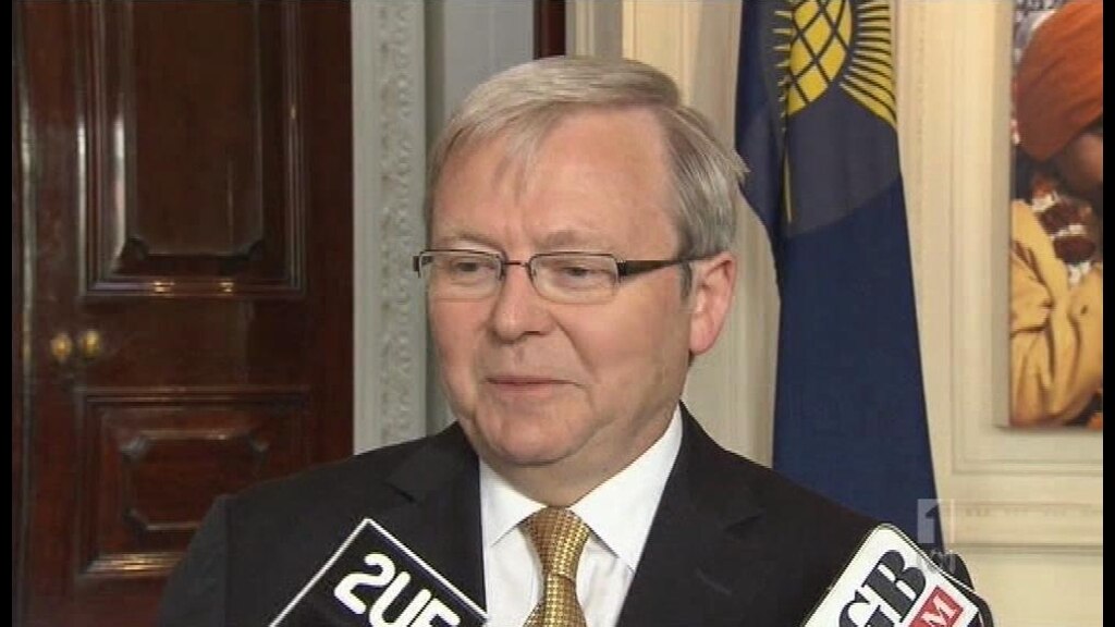 Rudd visits London but misses royal wedding - ABC News