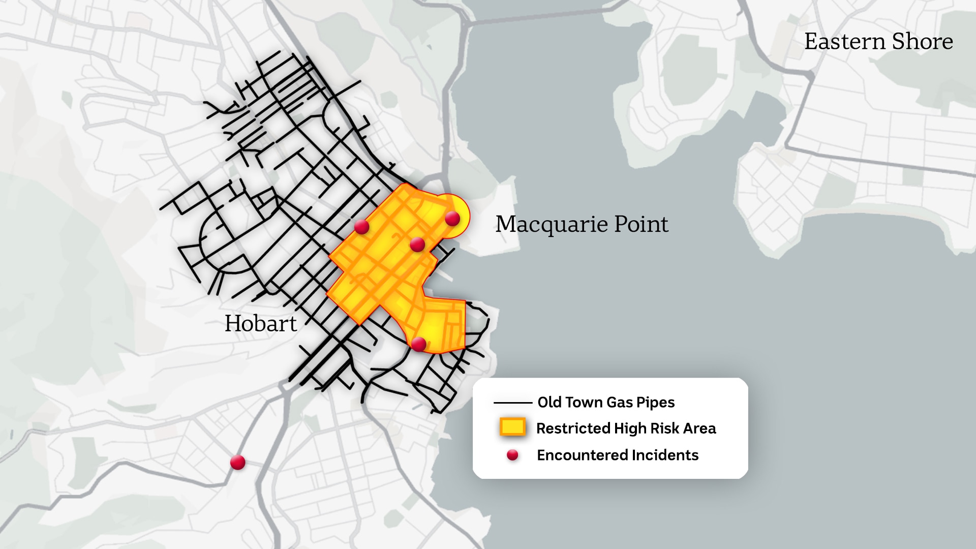 Old town gas network of pipes posing a lethal threat to construction ...
