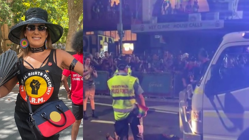 Federal senator Lidia Thorpe halts Sydney's Mardi Gras parade with ... Federal senator Lidia Thorpe halts Sydney's Mardi Gras parade with ...