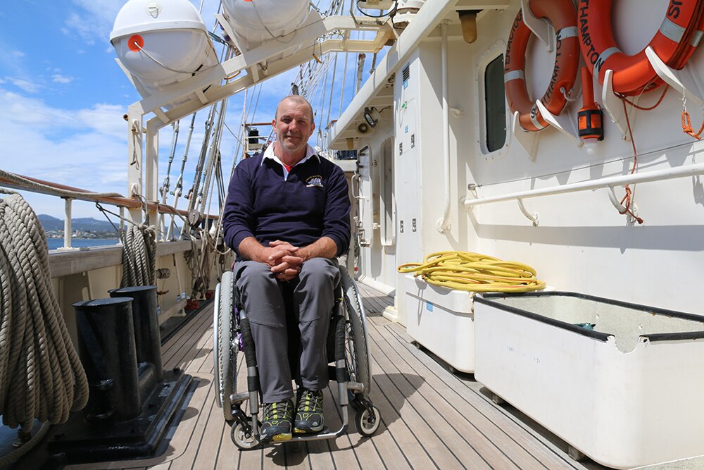 Tenacious tall ship visits Hobart, crew members of all abilities ...