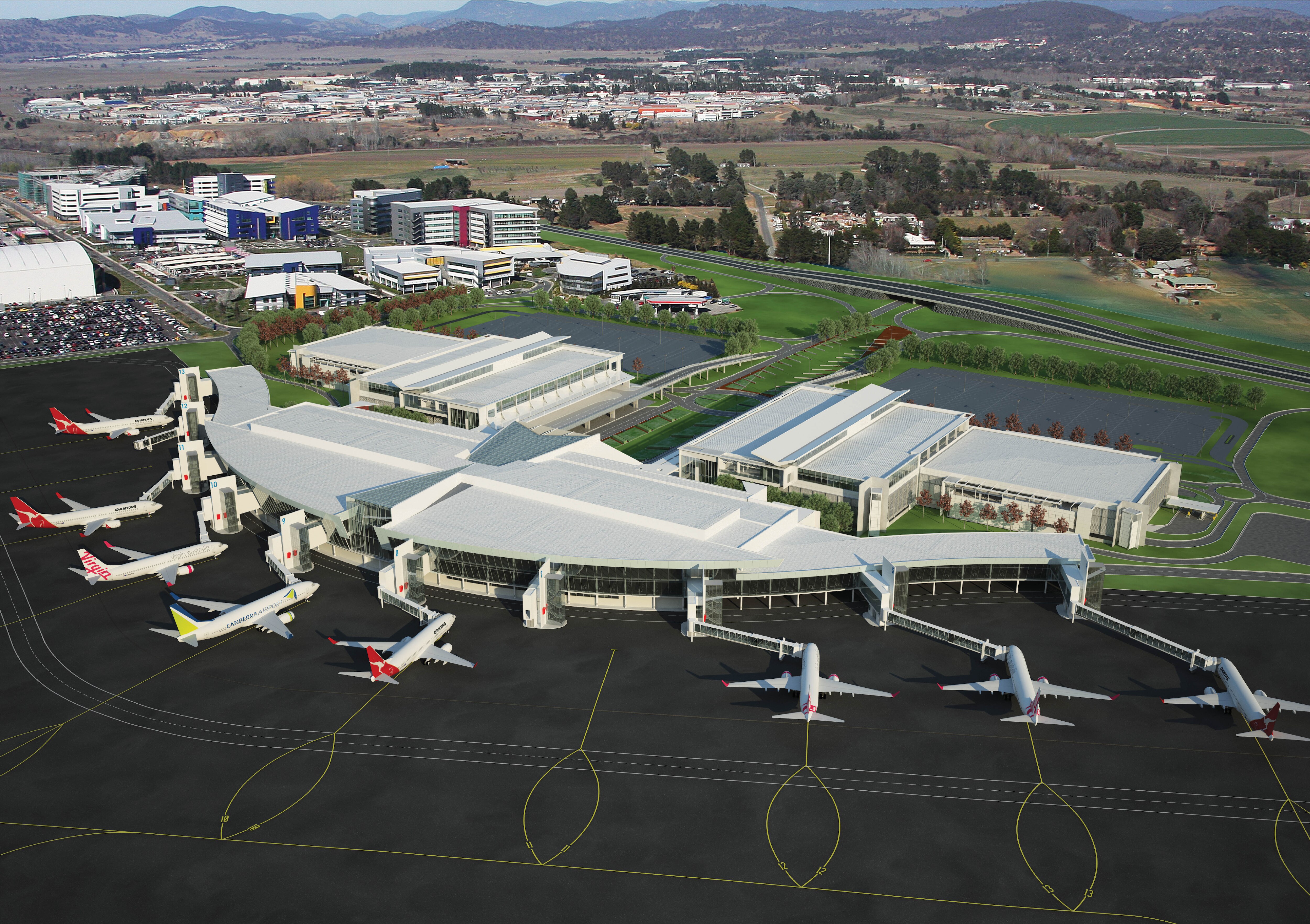 New airport terminal underway - ABC News