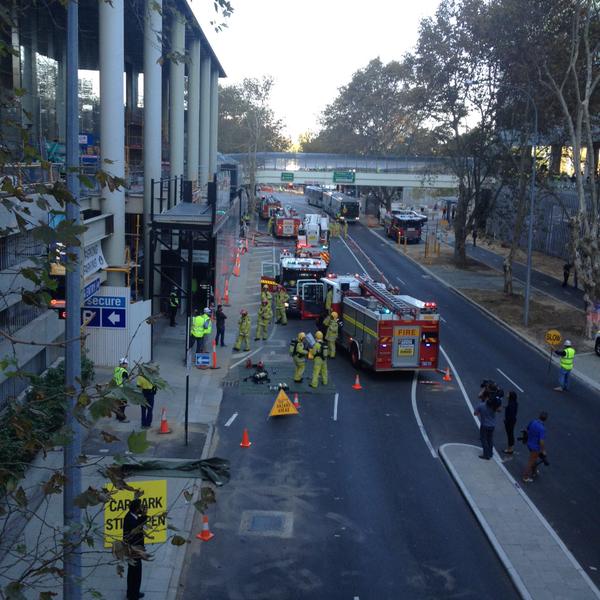 Fire at Perth CBD construction site extinguished - ABC News