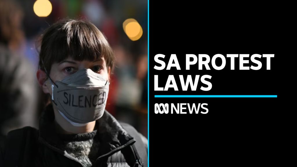 Demonstrators rally in Adelaide against anti-protest laws - ABC News