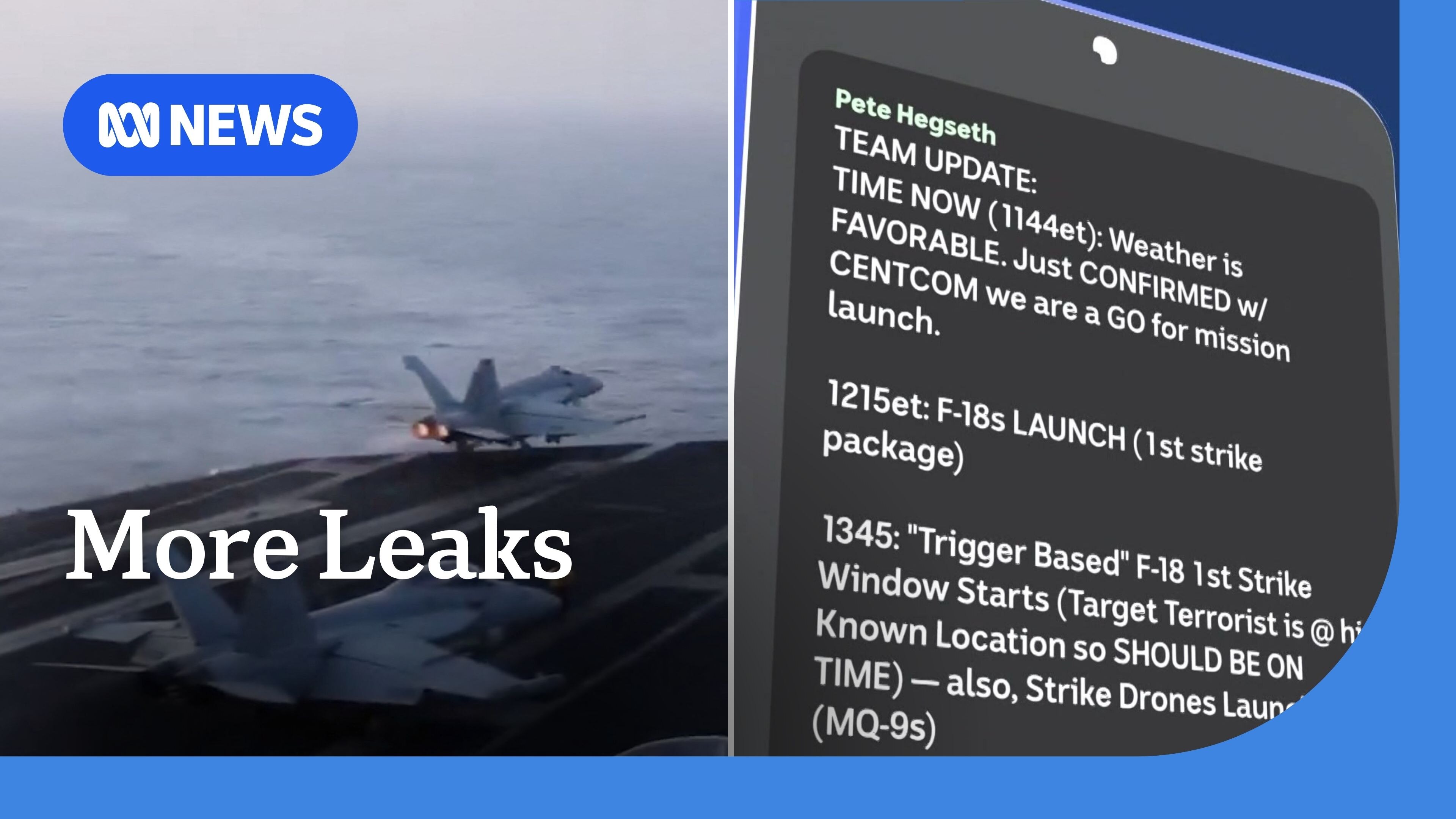 More messages leaked from Signal group chat - ABC News