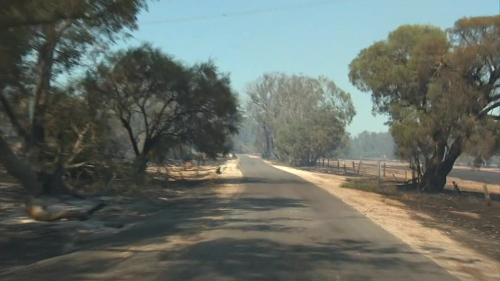 Inside the fire zone south of Perth - ABC News