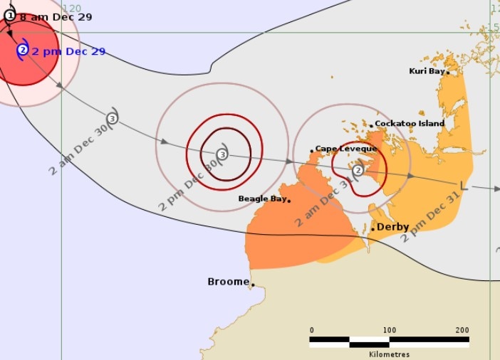 Cyclone Hayley upgraded to category two system, as northern WA ...