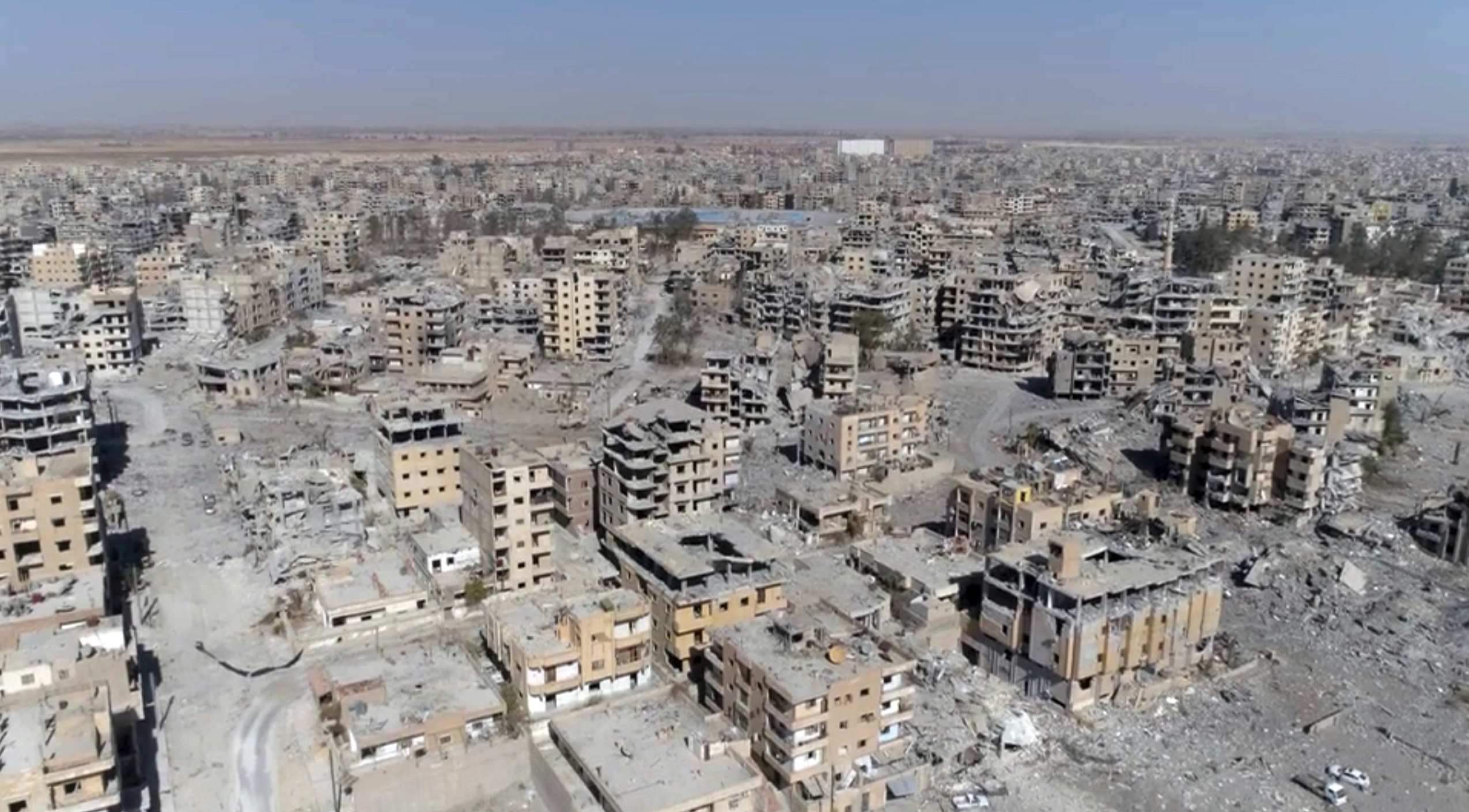 Raqqa: Drone footage reveals extent of devastation in Syrian city - ABC ...