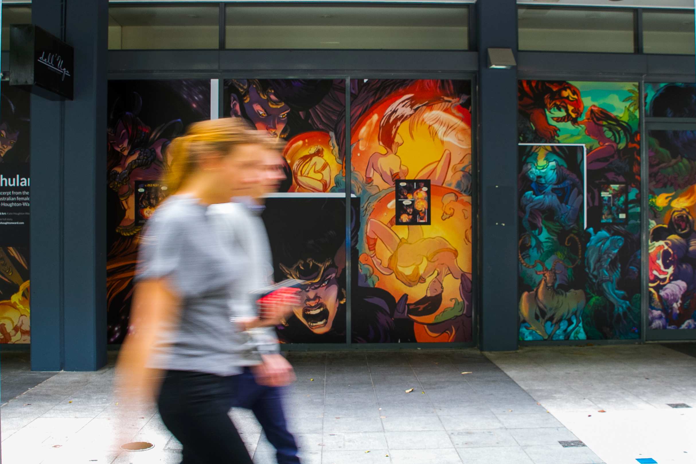 Brisbane's first walkable comic strip created by female artists ...