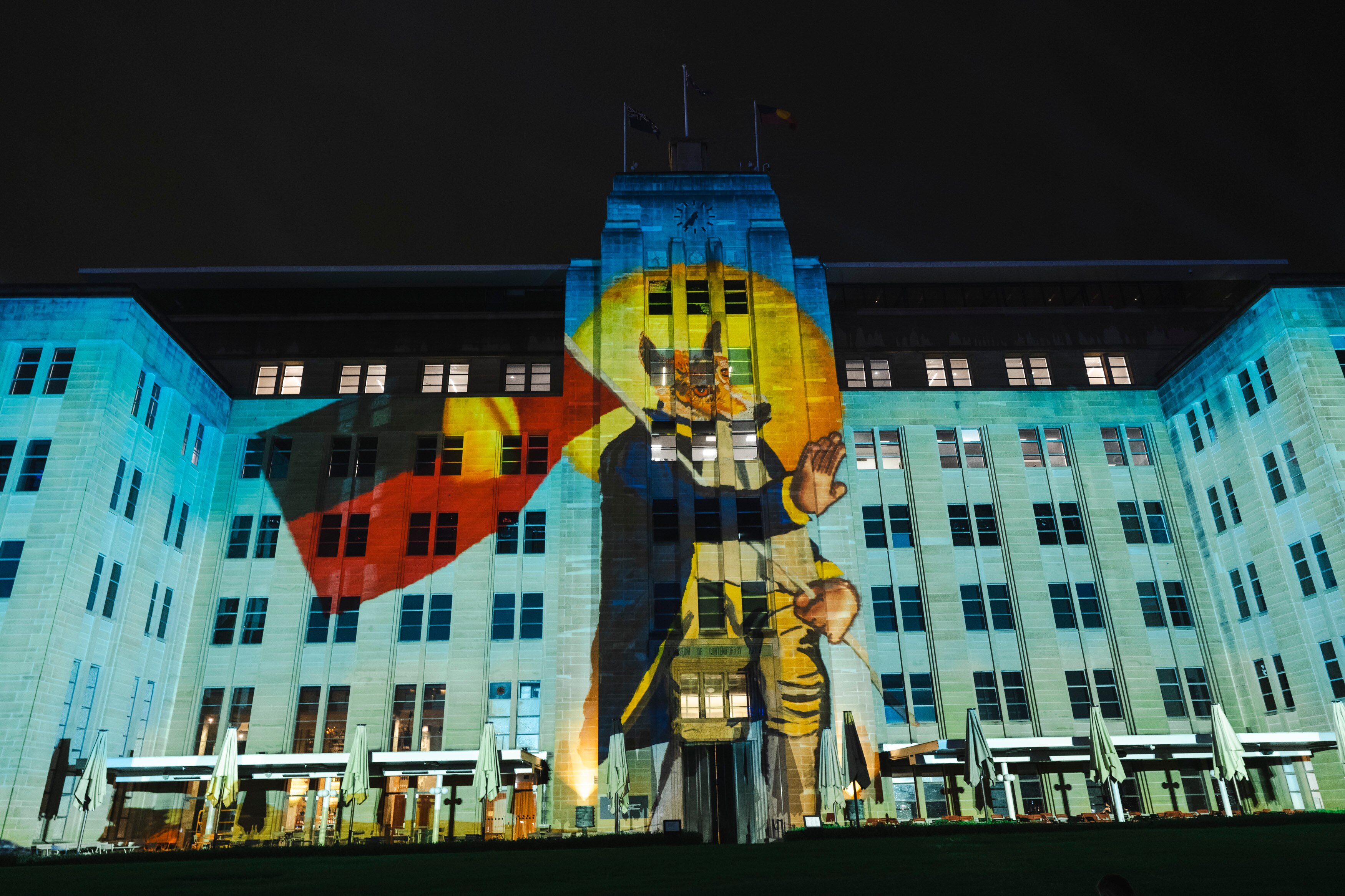 Vincent Namatjira's King Dingo exhibition reaches new heights in Vivid ...