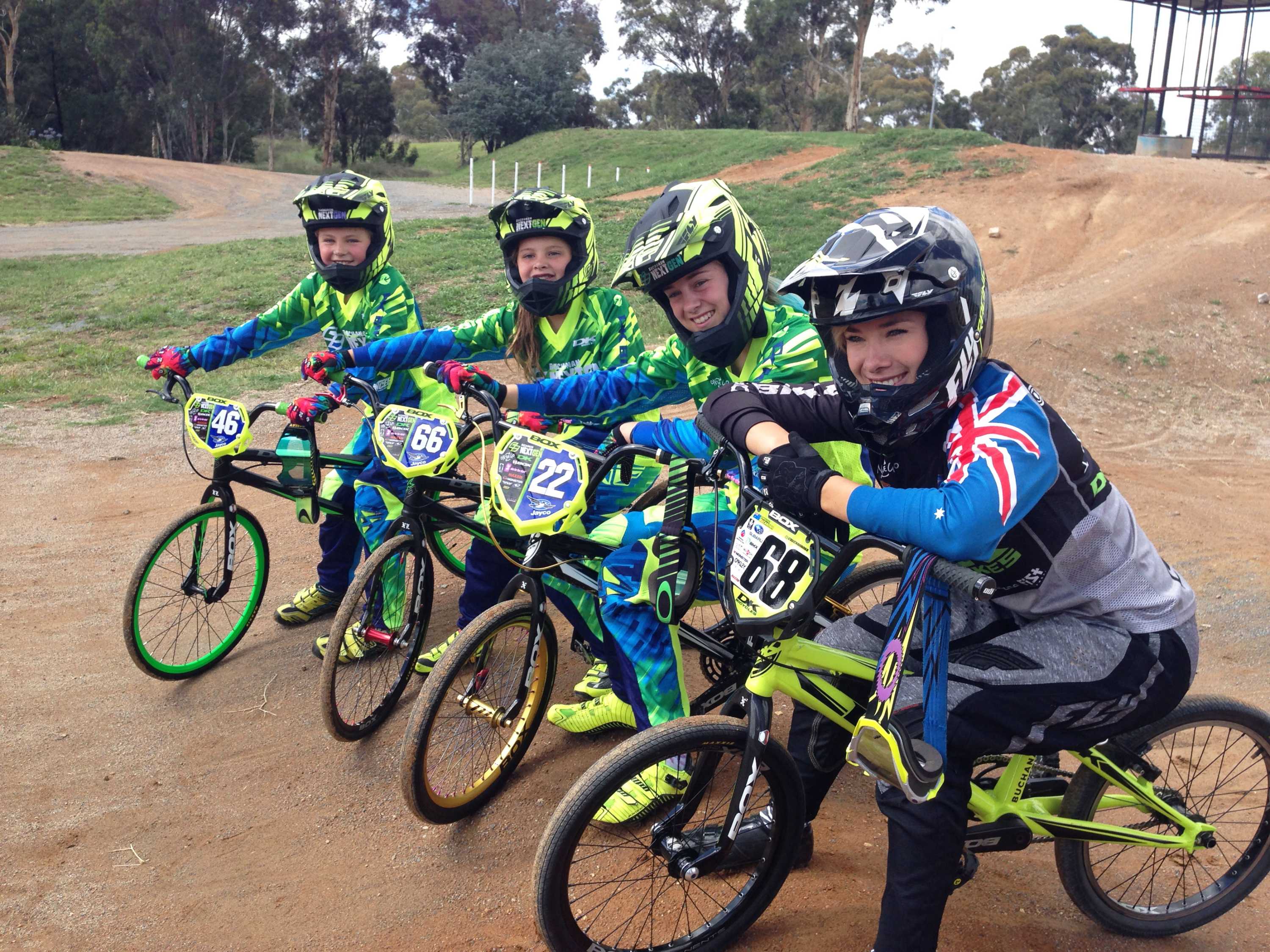 Caroline Buchanan helps 'upcoming BMX world champions' through first ...