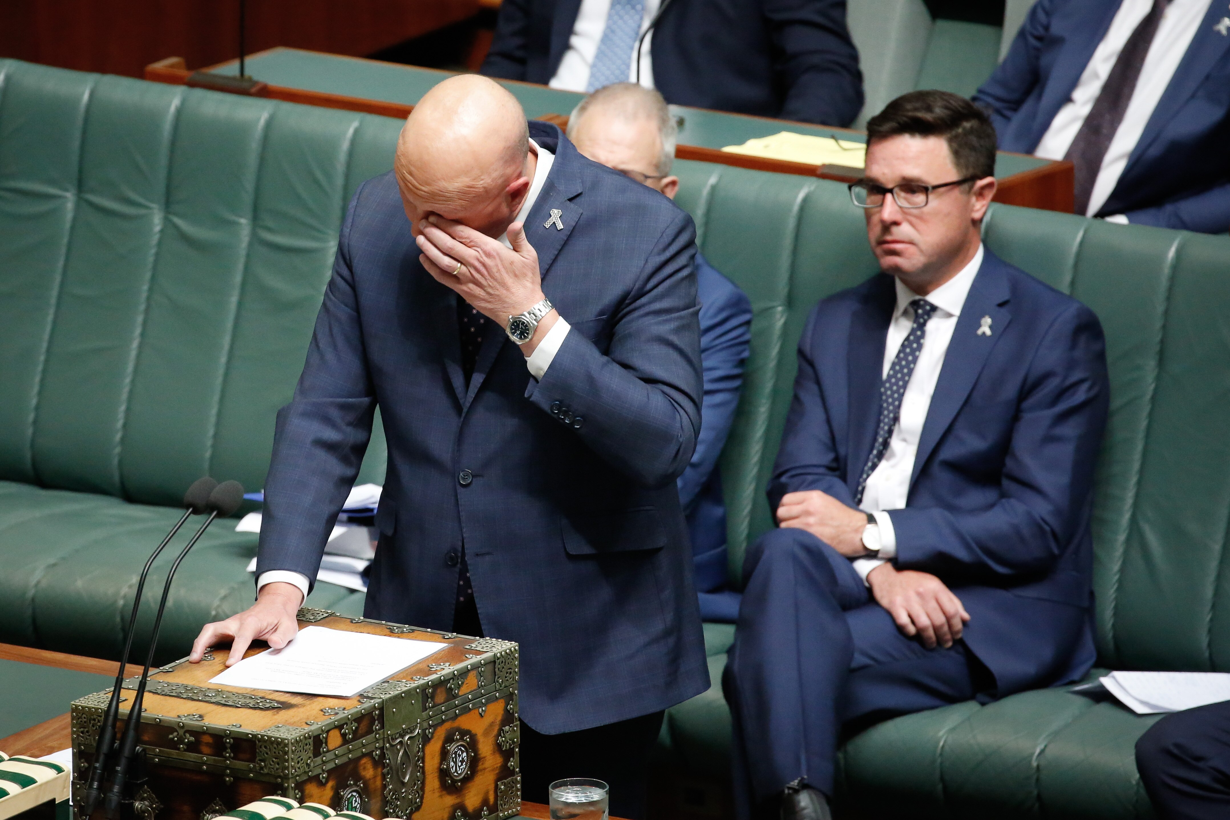 Peter Dutton becomes emotional during condolence motion for Queensland ...