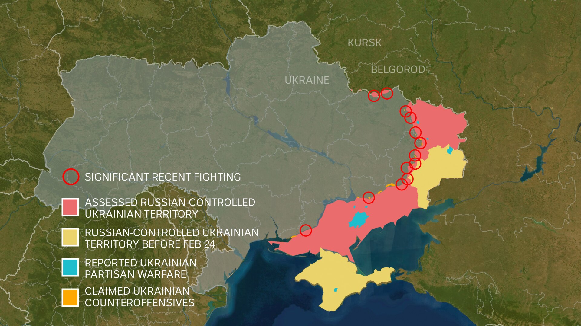 Maps and satellite imagery show Ukraine's incursion into Russia's Kursk ...