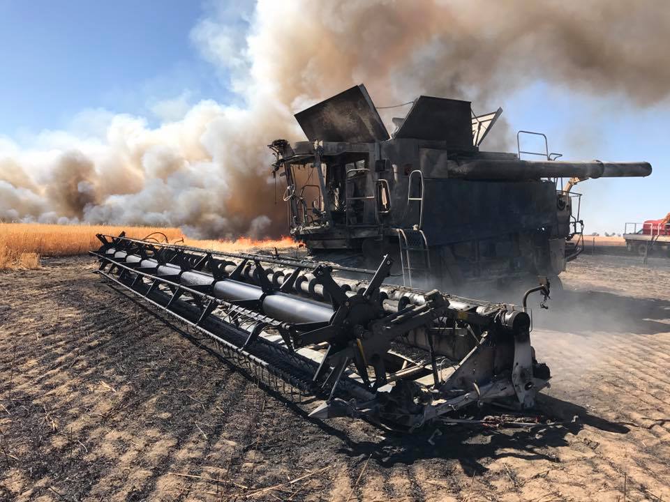 Harvest fire risk reduced with innovative header cooling system - ABC News