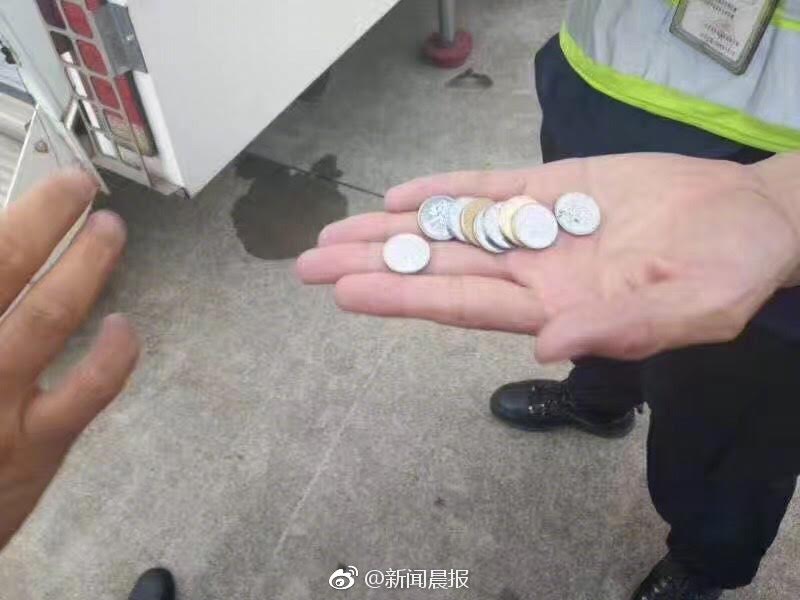 Coins thrown into plane engine by elderly lady for good luck cause ...