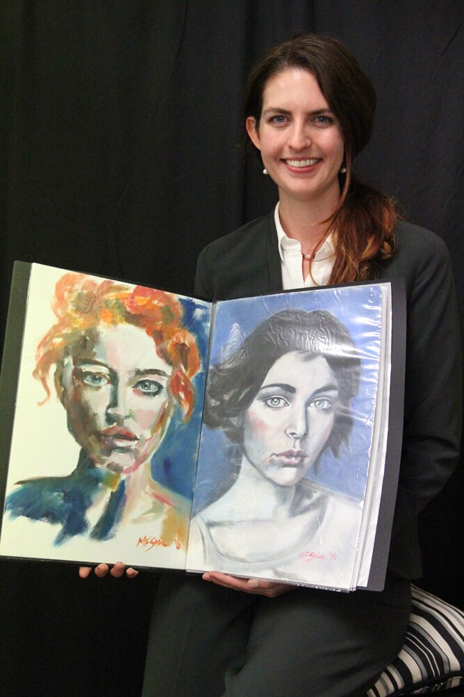 Young lawyer captures hero Justice Margaret McMurdo for Archibald Prize ...
