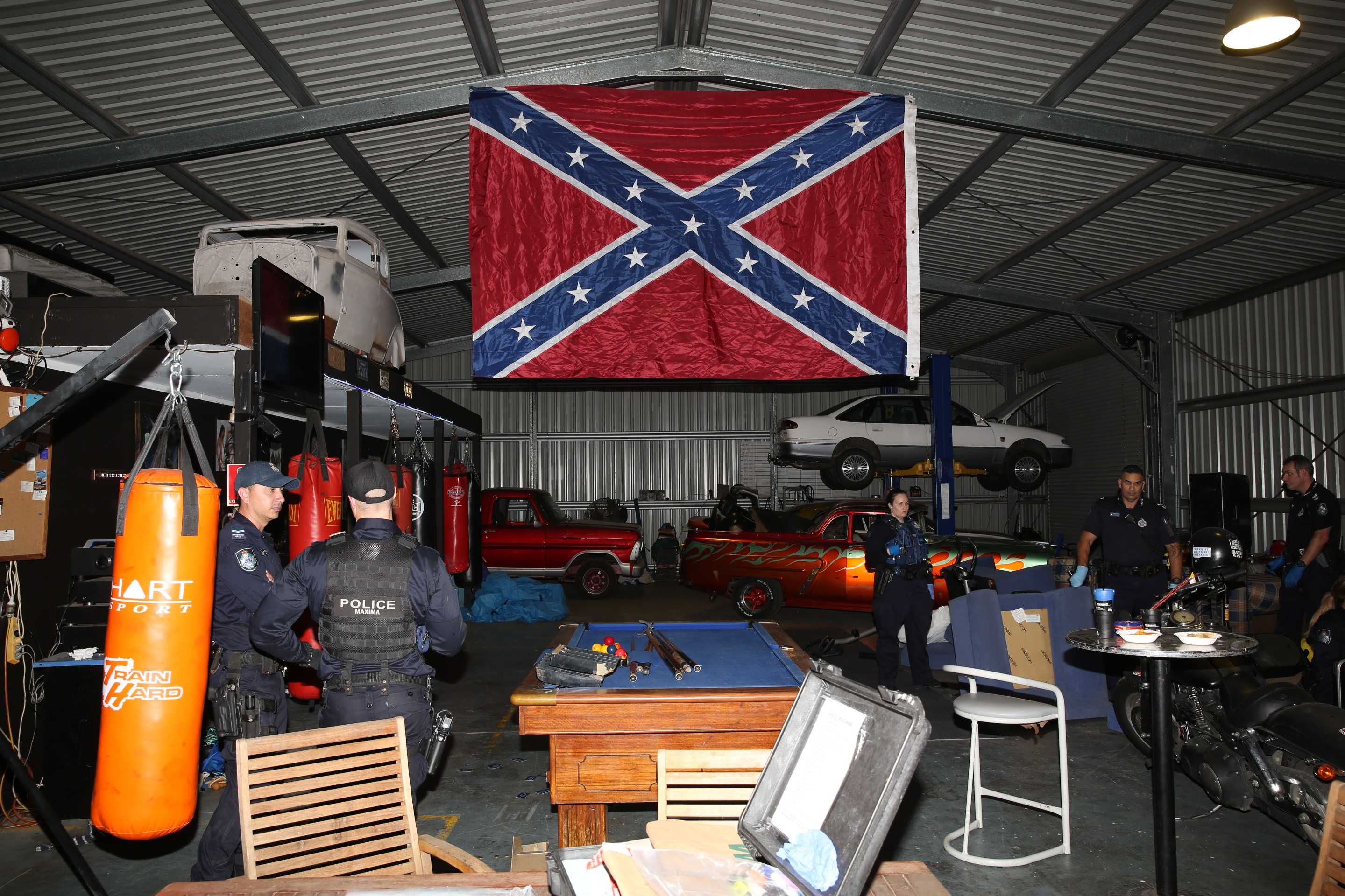 Police raid which seized everyday items from alleged bikie clubhouse ...