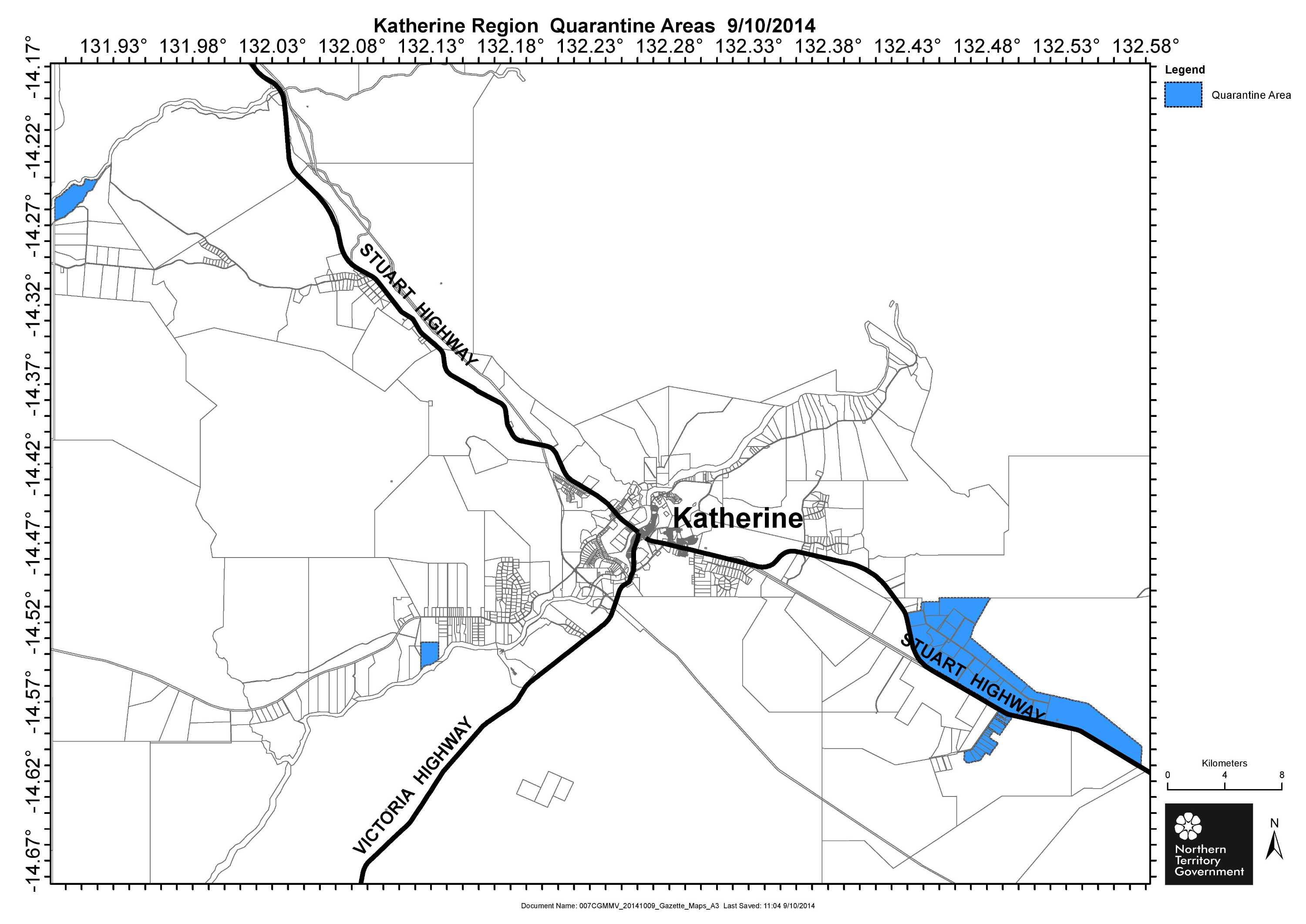 Quarantine zones declared around Northern Territory town to stop spread ...
