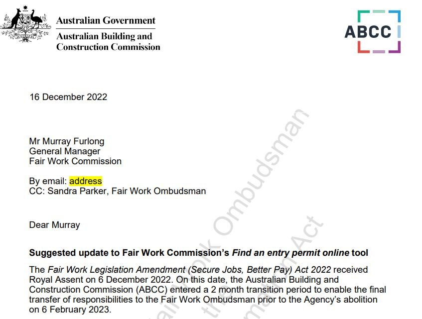 The dying days of controversial union and construction watchdogs ABCC ...