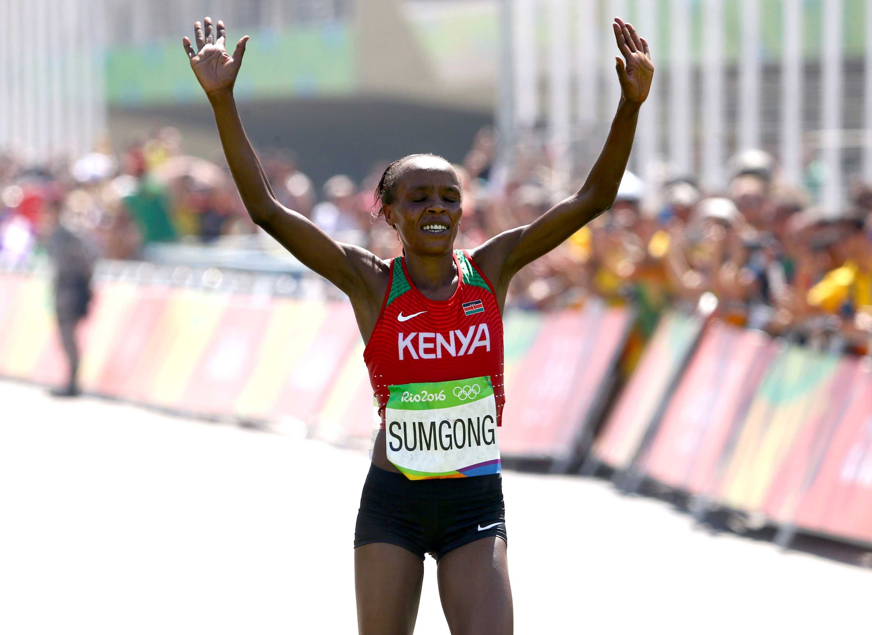 Kenya's Olympic marathon champion Jemima Sumgong fails drug test, IAAF ...