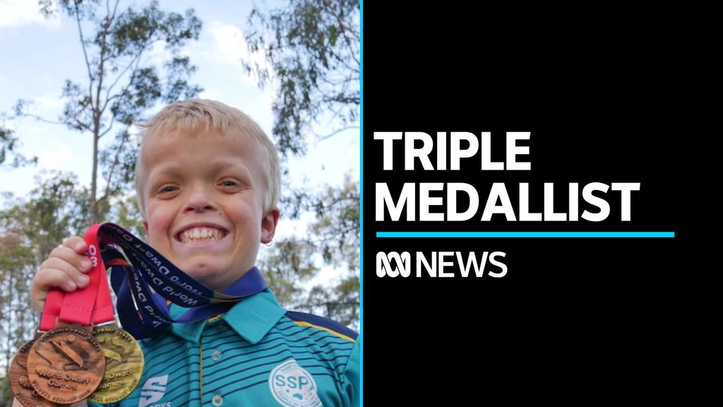 Hudson ‘Huddy’ Glubb returns home a triple medallist - ABC News