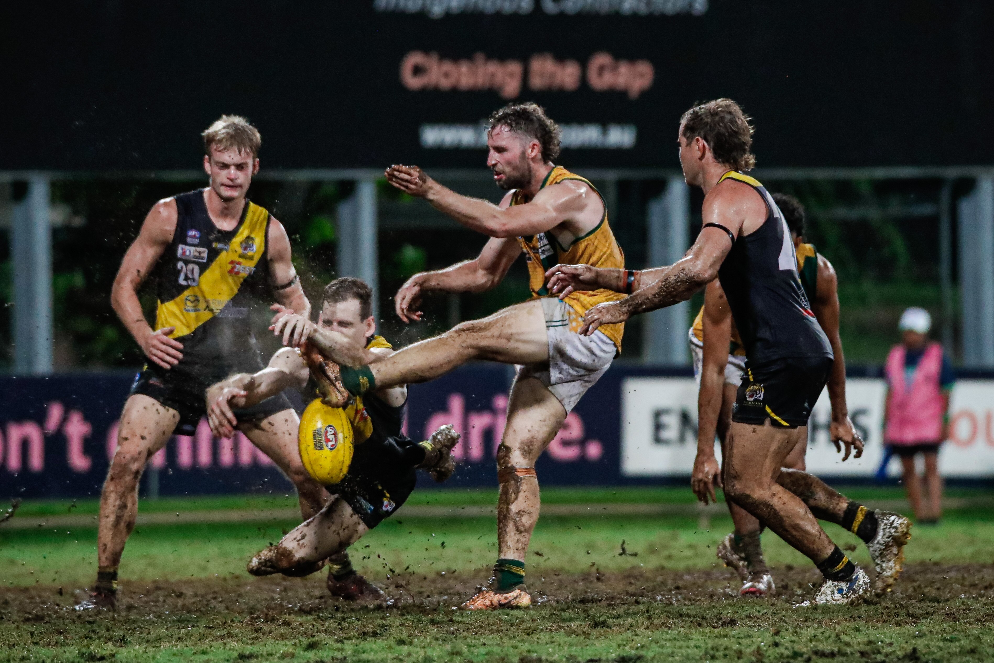 Race to turn Darwin 'buffalo wallow' back into grass in time for NRL ...