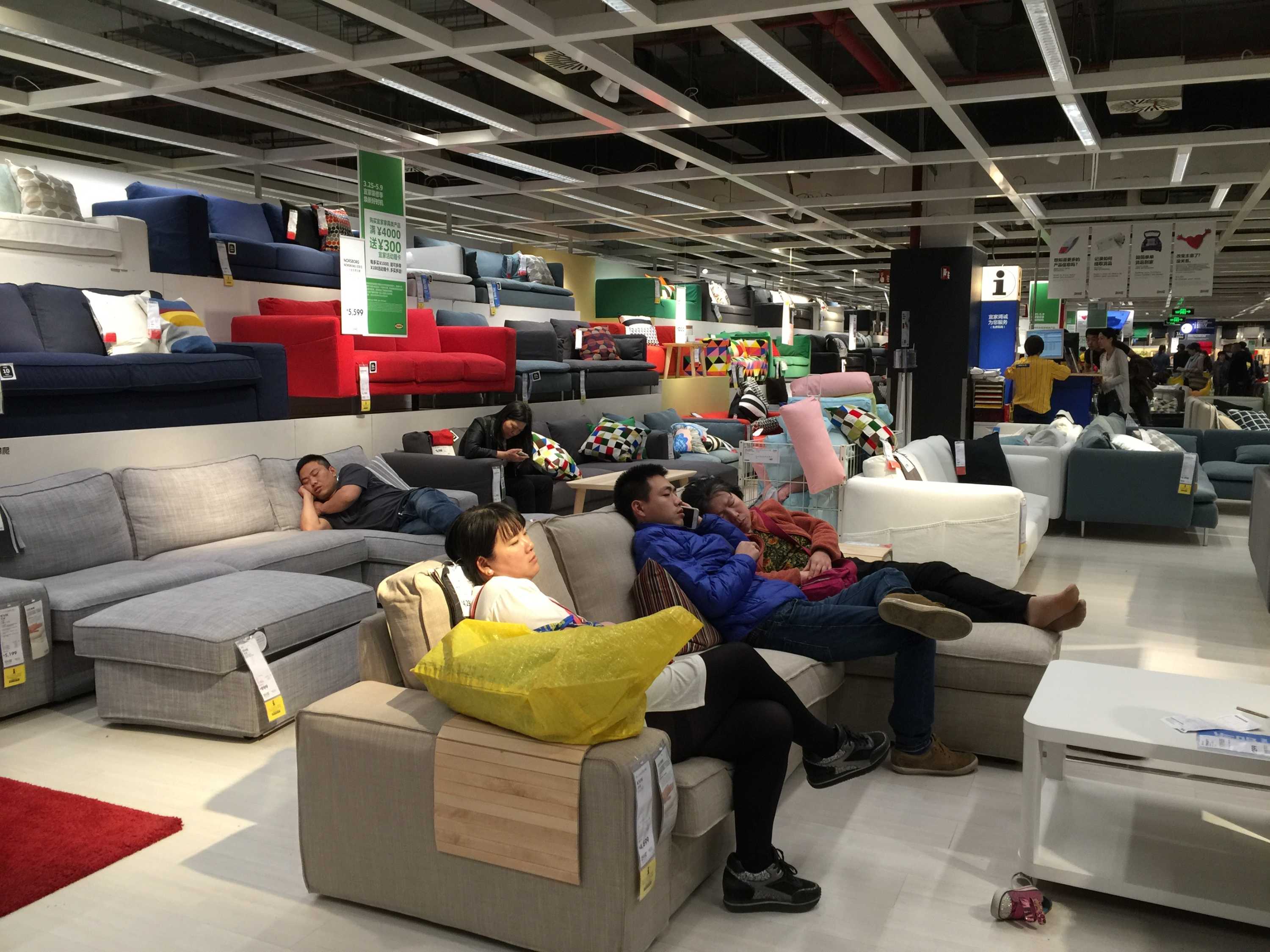 Ikea customers in Beijing take 'try before you buy' to the next level ...