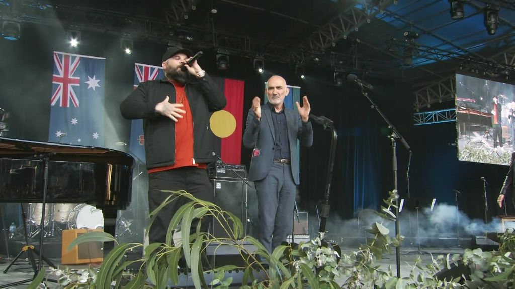 Adam Briggs performs The Children Came Back - ABC News
