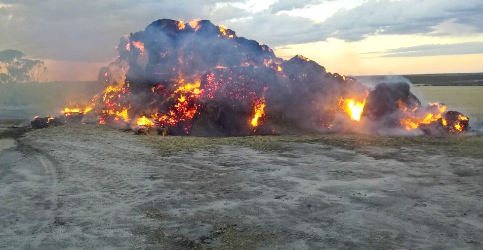 Haystack burns for days as lightning chaos strikes farmers and more ...