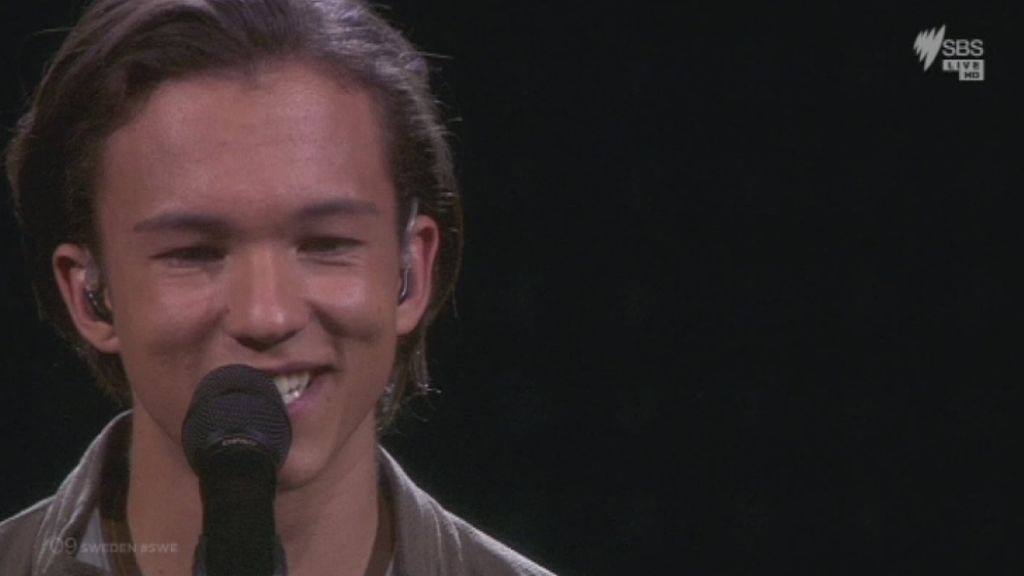 Host country Sweden's Frans takes to the stage with If I Were Sorry ...