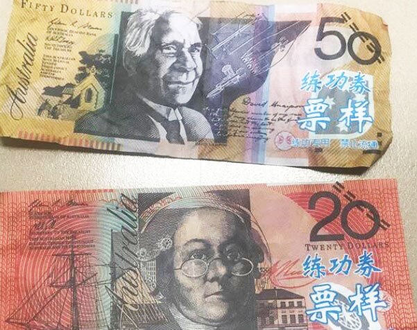 Fake Australian banknotes with Chinese characters seized in Murray ...