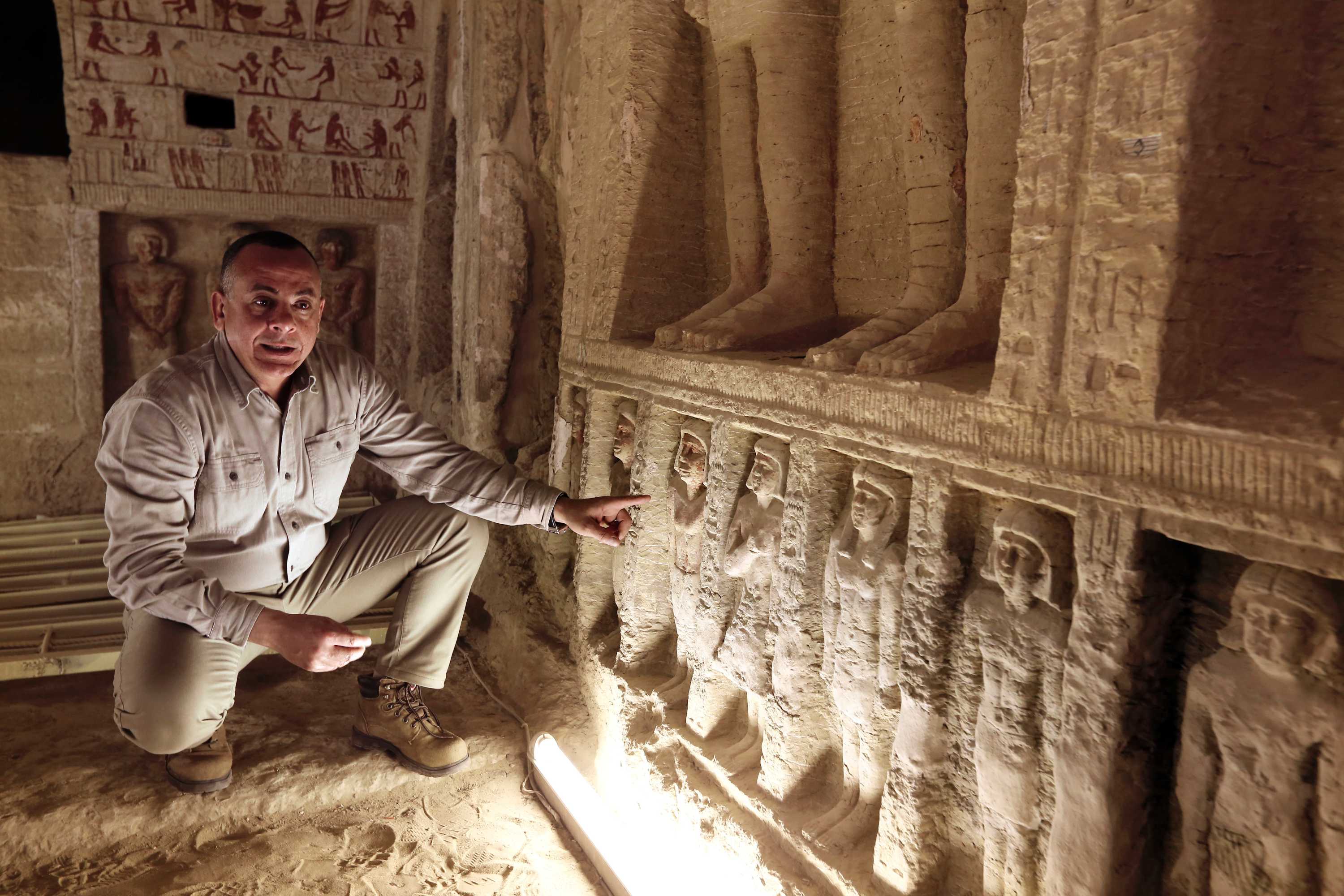 Egypt unveils 'one of a kind' ancient tomb with intact colours and ...