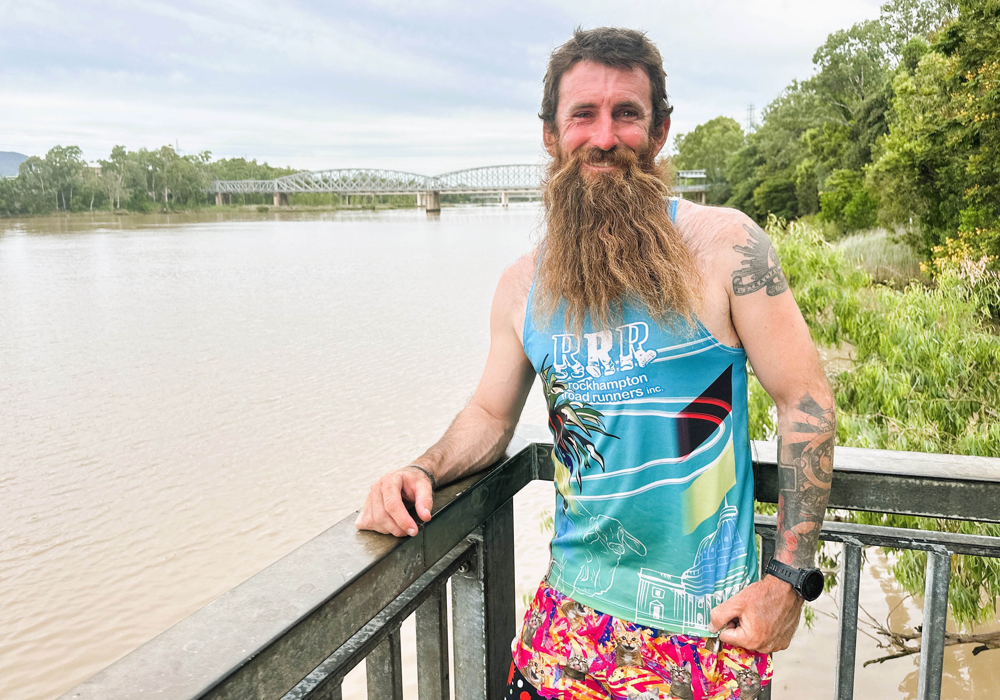 Rockhampton's bearded runner is on a hair-raising journey around the ...