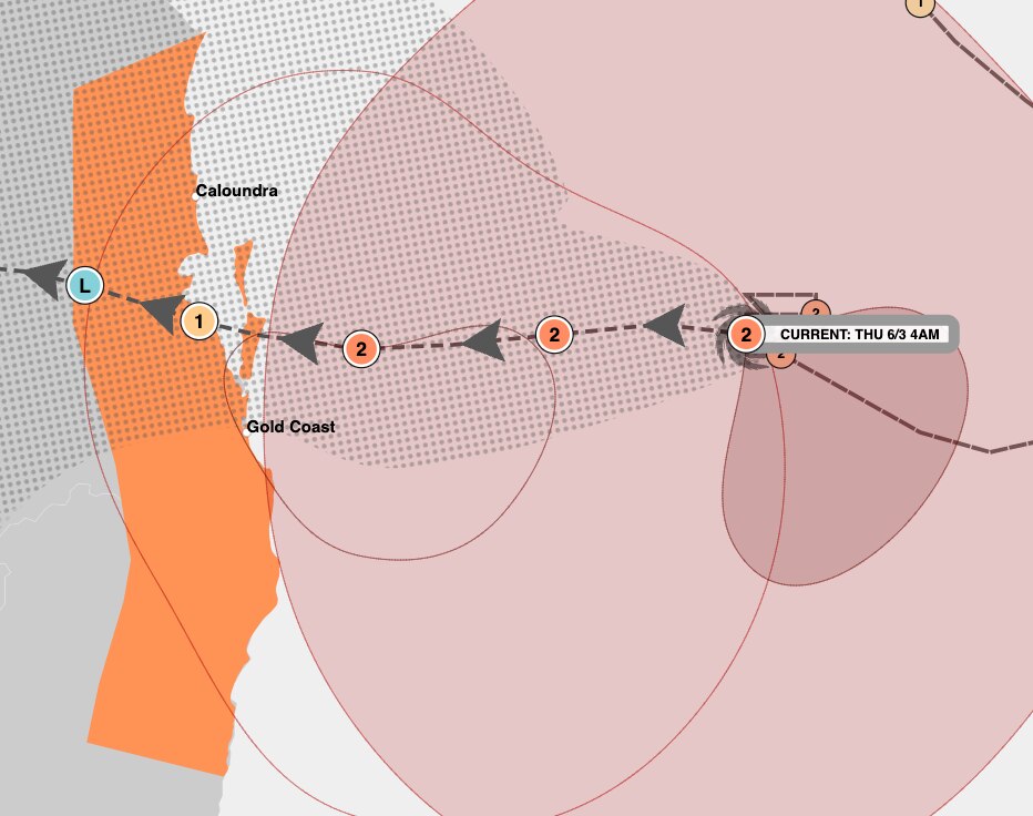 Cyclone Alfred tracker map: When will it hit south-east Queensland ...