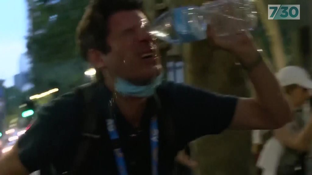 Video of Ian Ransom after being sprayed with pepper spray. (Reuters ...