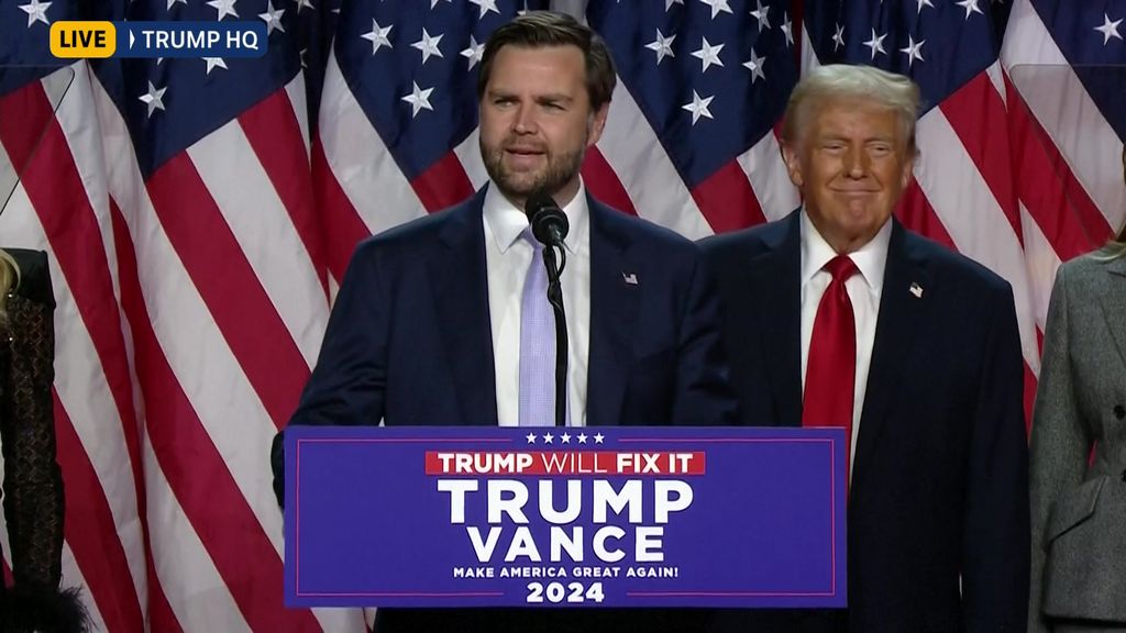 'Greatest political comeback in history': JD Vance addresses supporters ...