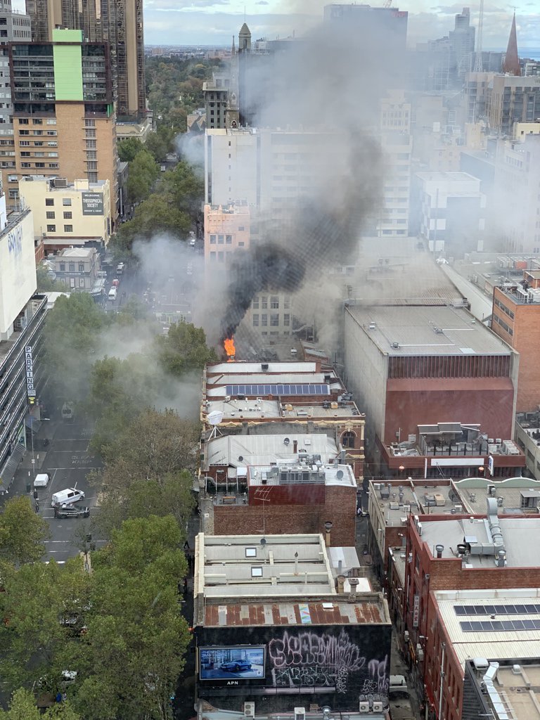 Melbourne CBD fire near corner of Bourke and Russell streets sends ...