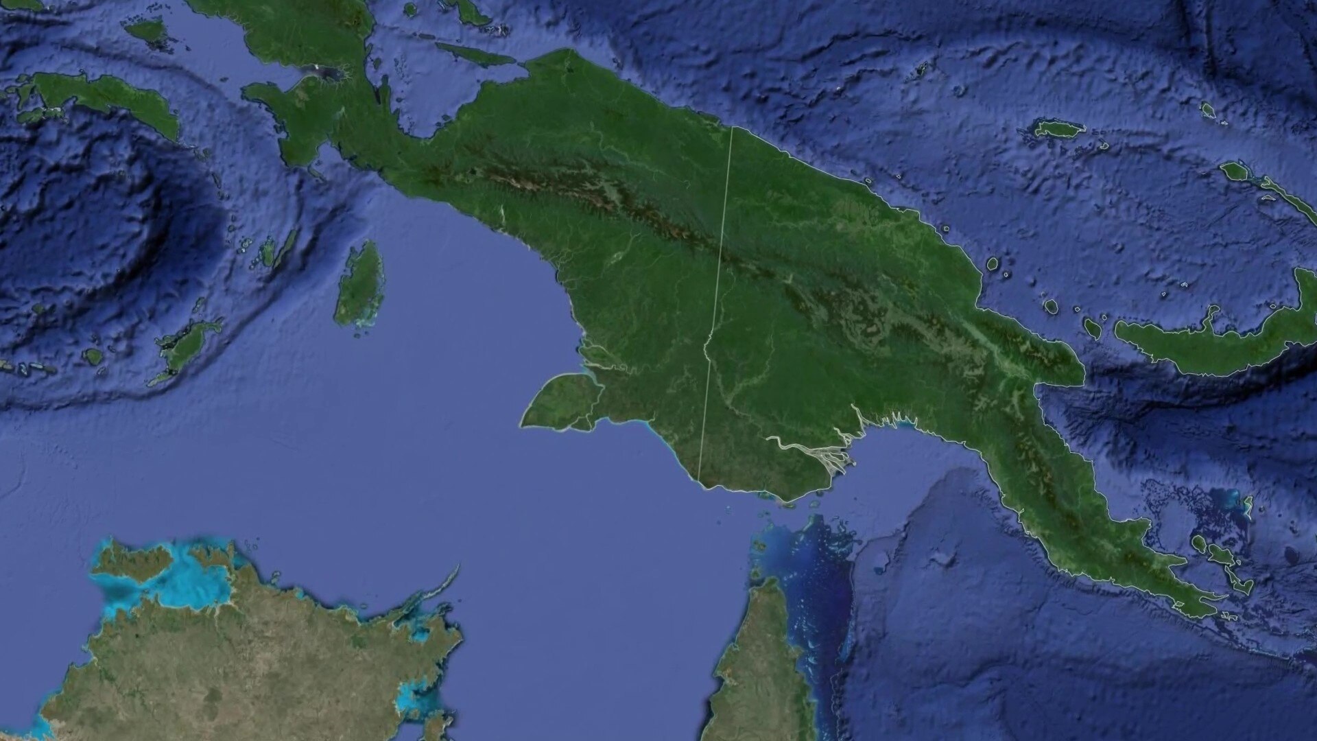 PNG landslide map graphic - ABC News