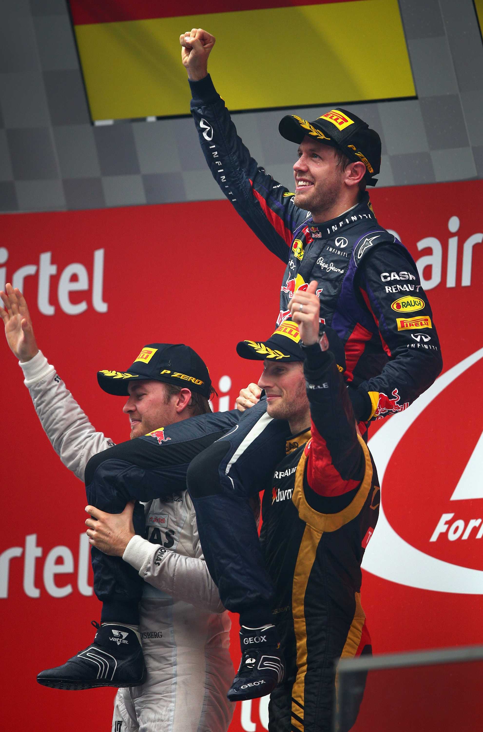 Sebastian Vettel wins fourth straight F1 drivers championship as Mark ...