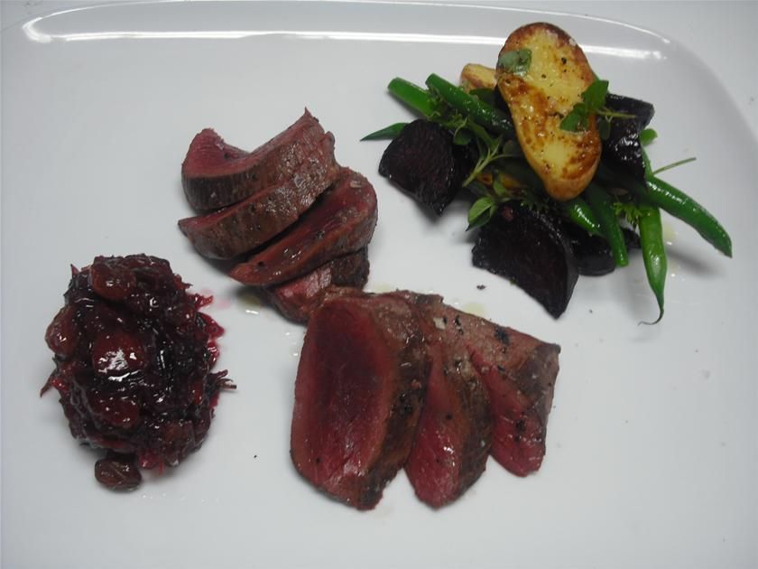 Grilled emu with rosella relish - ABC News