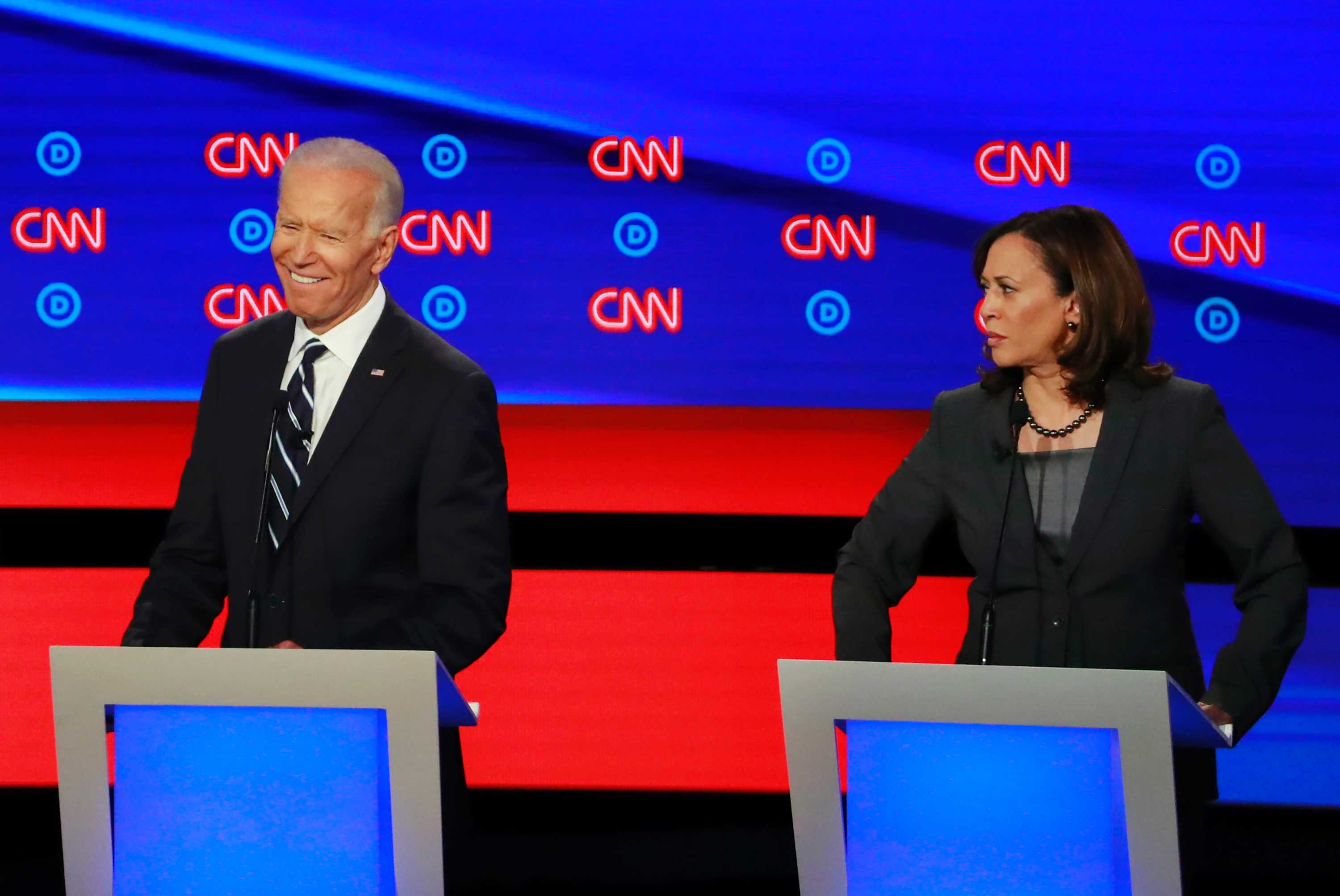 "Go easy on me, kid:" Biden fights back in Democrat debate - ABC listen