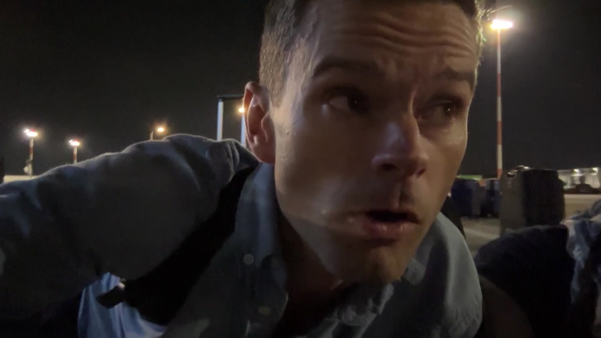 Nick Dole reports mid-raid while being ordered to lay down on road ...