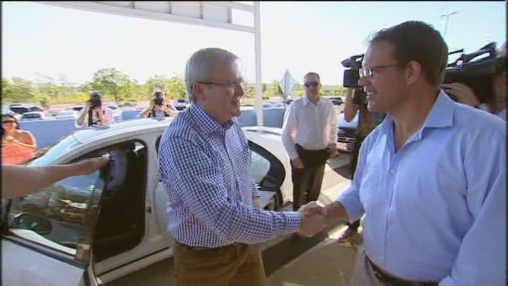 Rudd rocks into Darwin ... again - ABC News