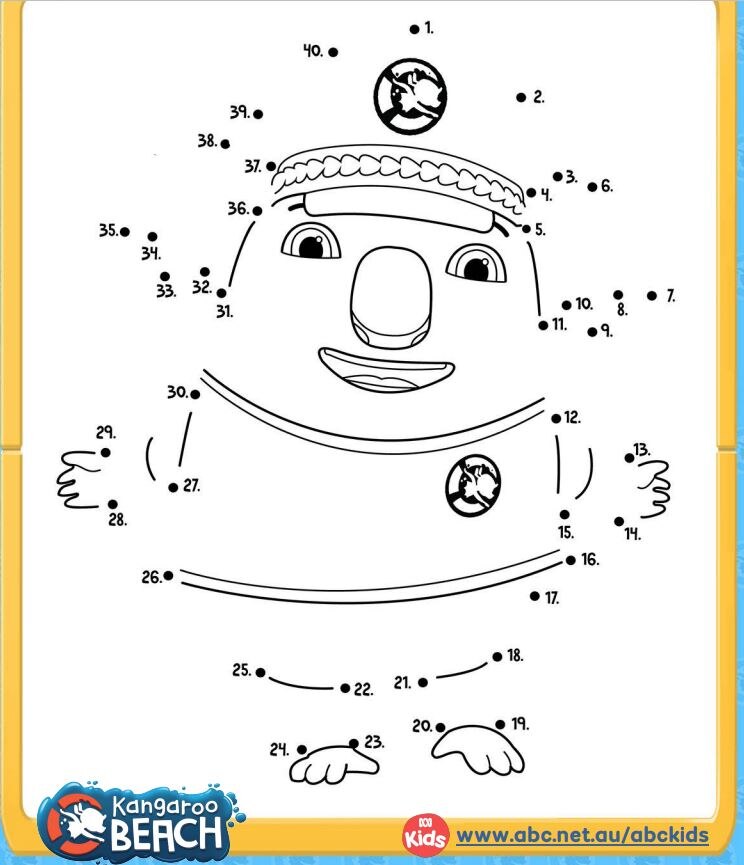 Activity Sheet Dot to Dot Frizzy - ABC Kids
