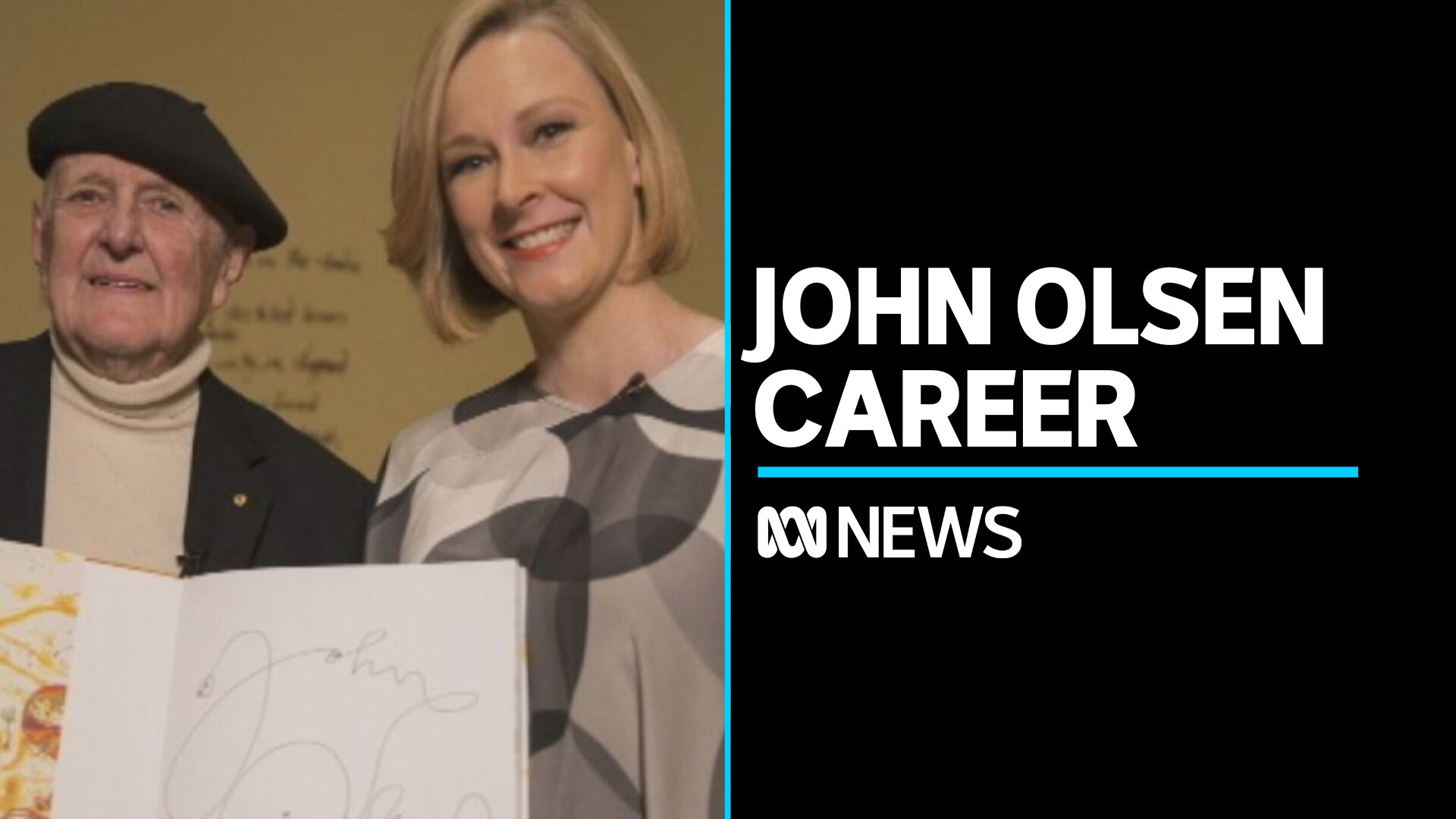 Artist John Olsen spoke to Leigh Sales in 2016 - ABC News