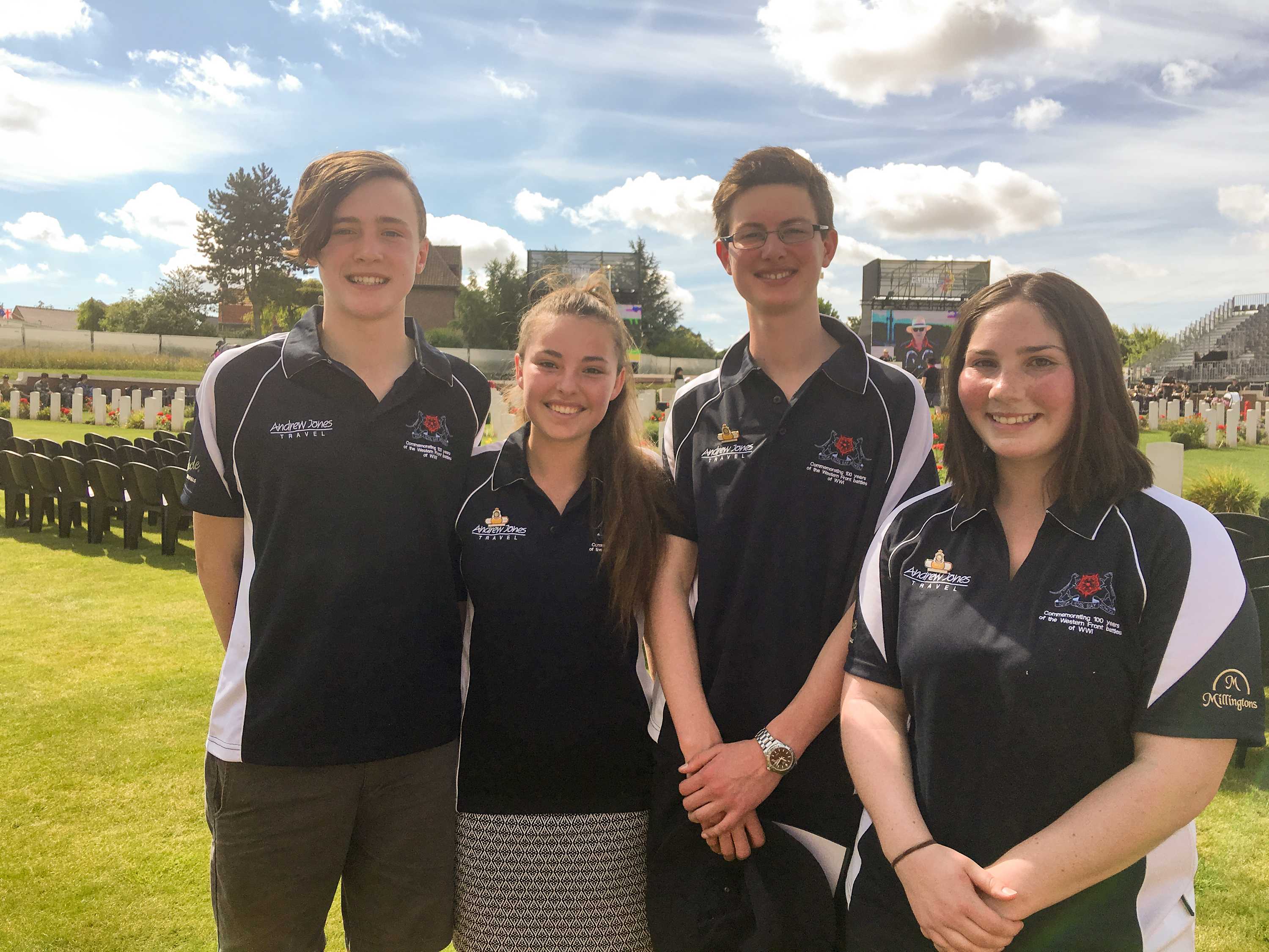 Tasmanian students travel to France to mark 100 years since the Battle ...