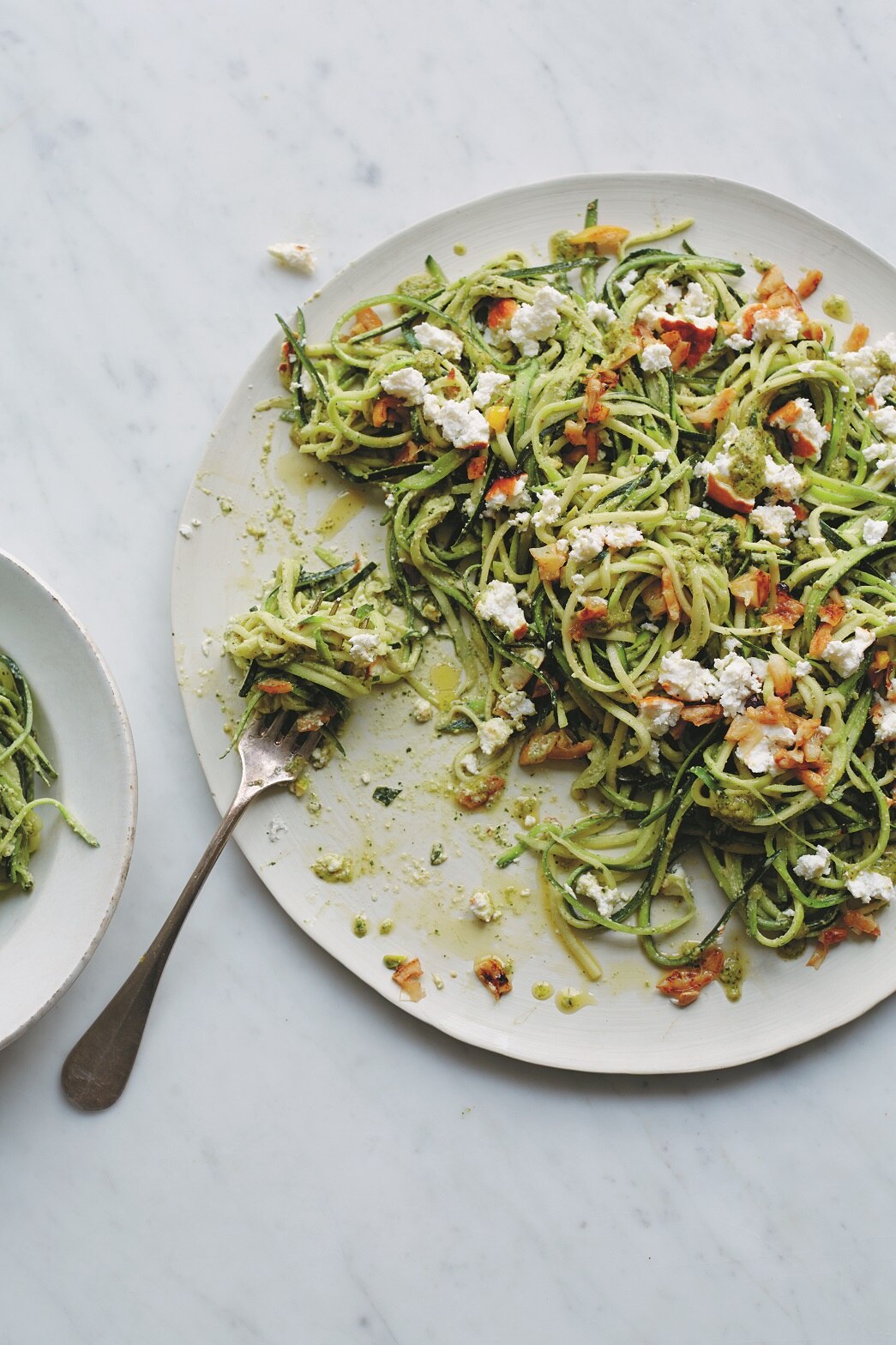 Recipe: Courgetti with pistachio, green herbs and ricotta - ABC News