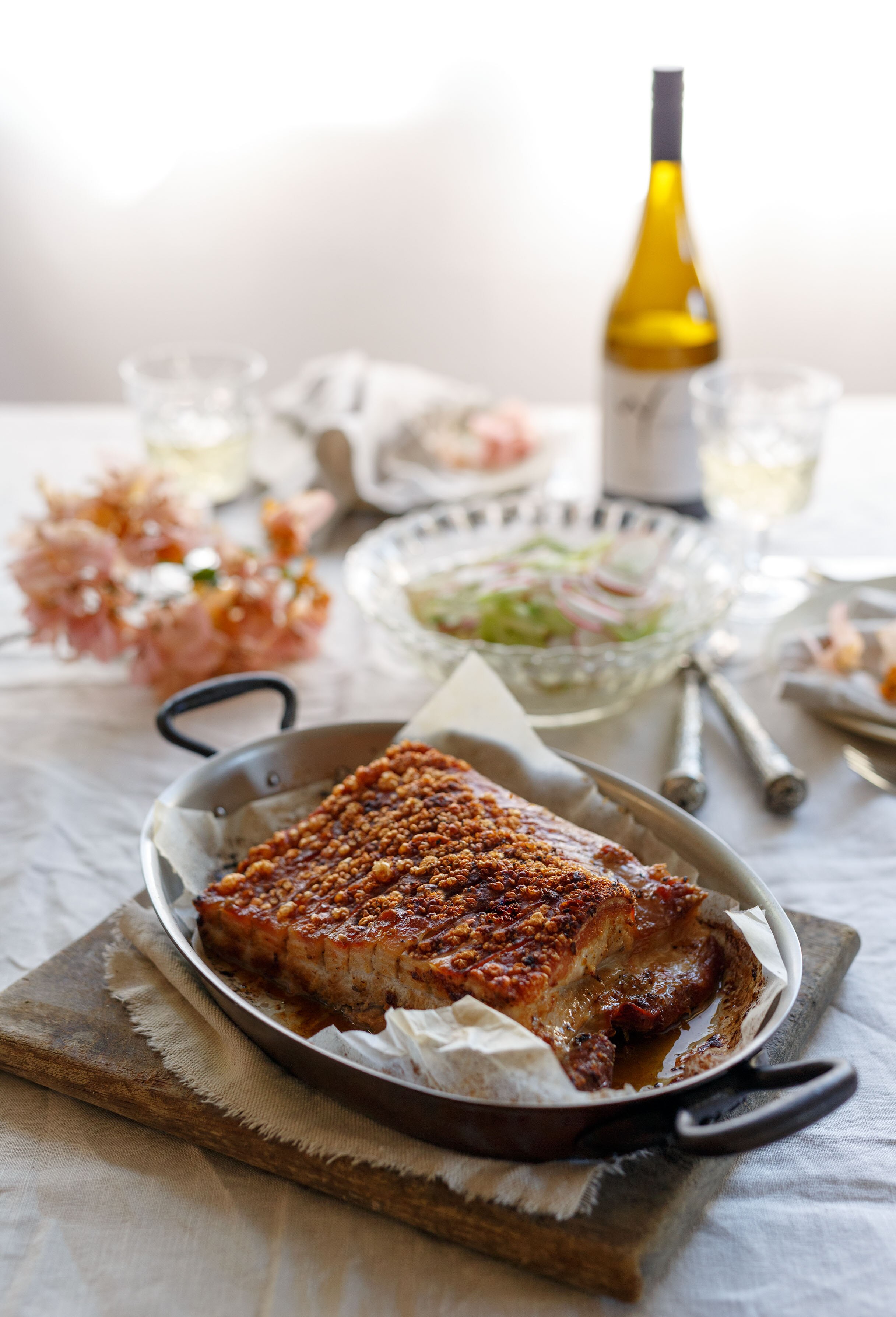 Craig Zonca's roasted pork belly with fennel and apple salad - ABC Brisbane