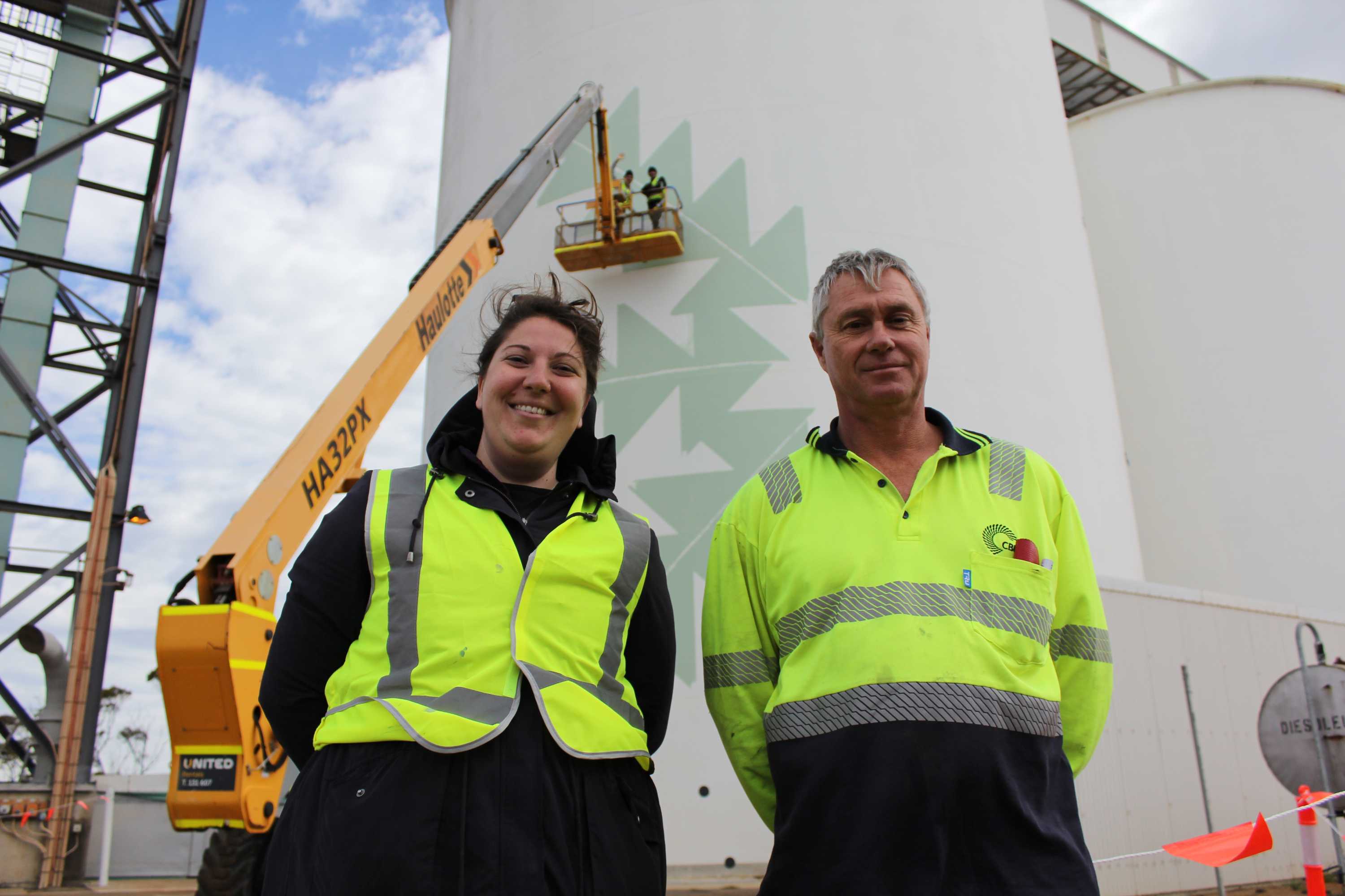 International street artist Amok Island transforming iconic grain silos ...