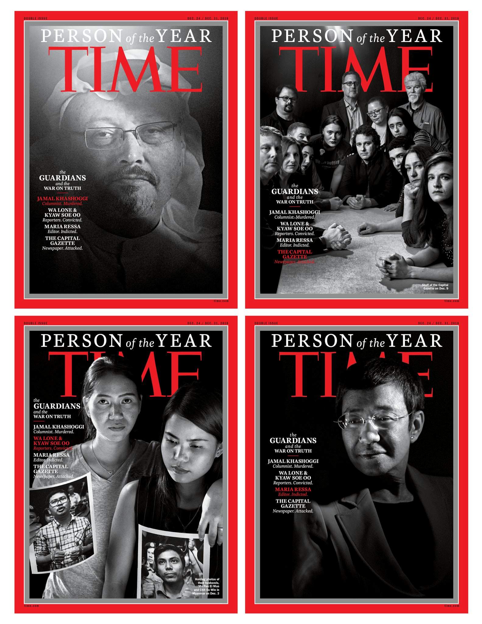 Time magazine reveals murdered or oppressed journalists as Person of ...